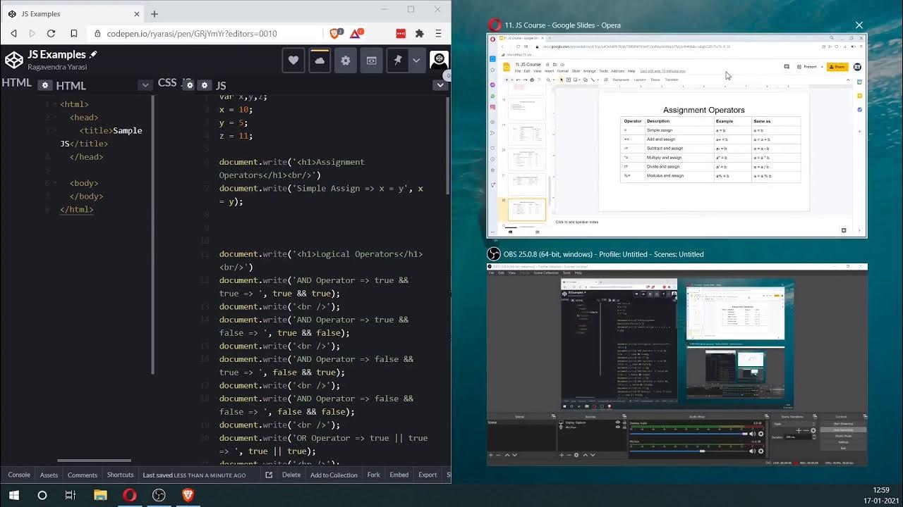 Assignment Operators in JavaScript | Learn HTML, CSS, JS - YouTube