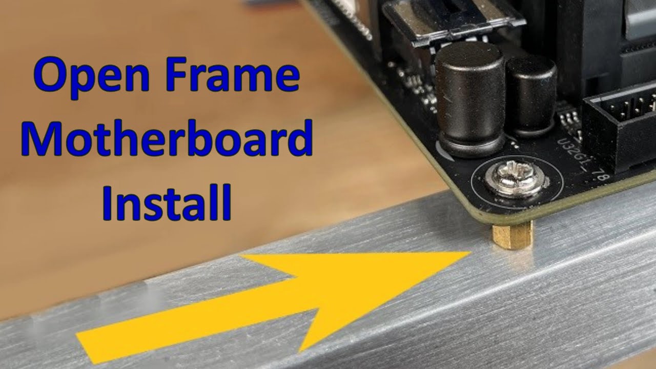 Open Frame Motherboard Install Mini-ITX DIY PC - YouTube