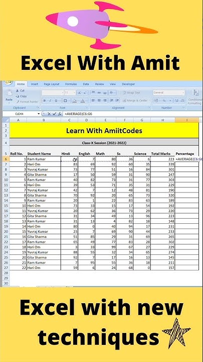 Result in excel | Data Entry Trick | Learn Excel With Amiit | #Amiit - YouTube