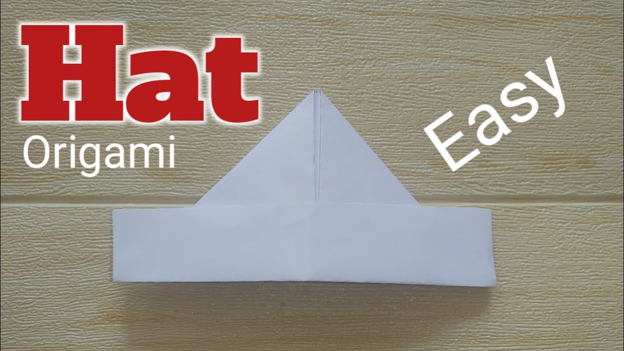 How to make an easy and simple/DIY paper hat.#easyorigami #papercraft ...