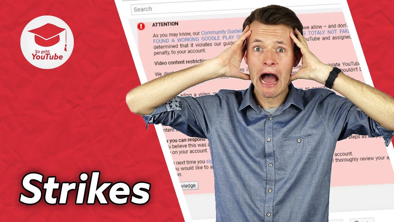 Was sind Strikes auf YouTube? Und was kann man dagegen tun? | Community ...