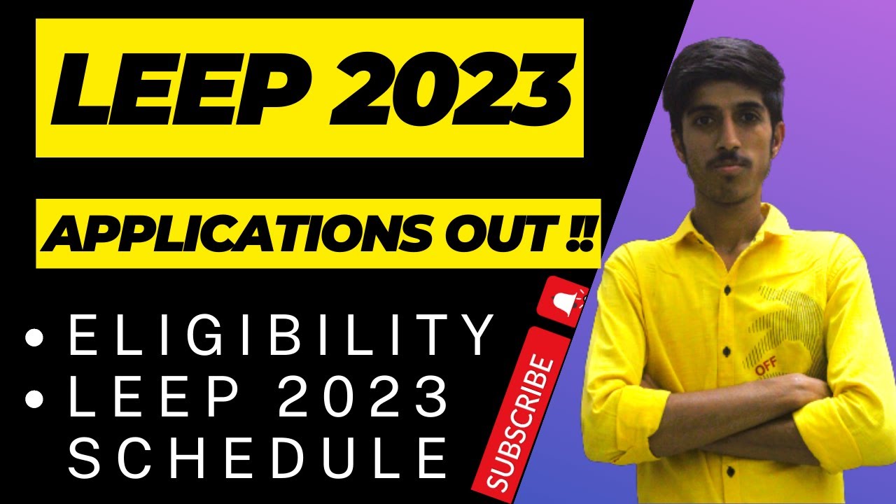LEEP 2023 APPLICATIONS OUT || HOW TO FILL LEEP FORM || #LEEP2023 # ...