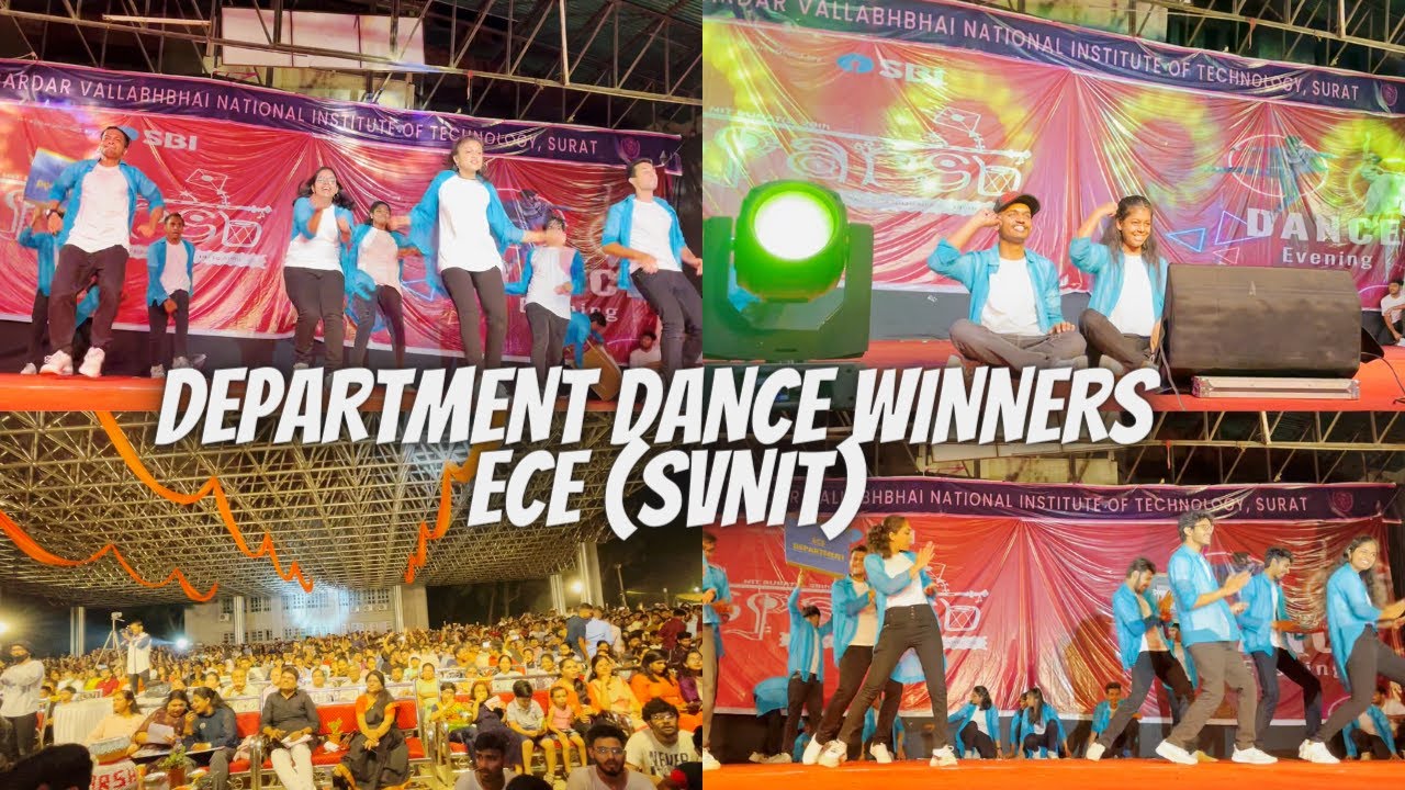 DEPARTMENT DANCE WINNERS 🏆| ECE | SVNIT | SPARSH 2K22 - YouTube