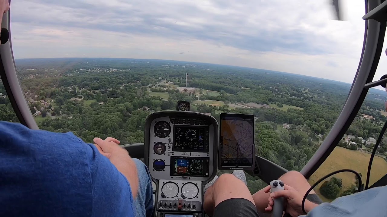 Steep Approach Practice at Fallston in the Cabri G2 Helicopter - YouTube
