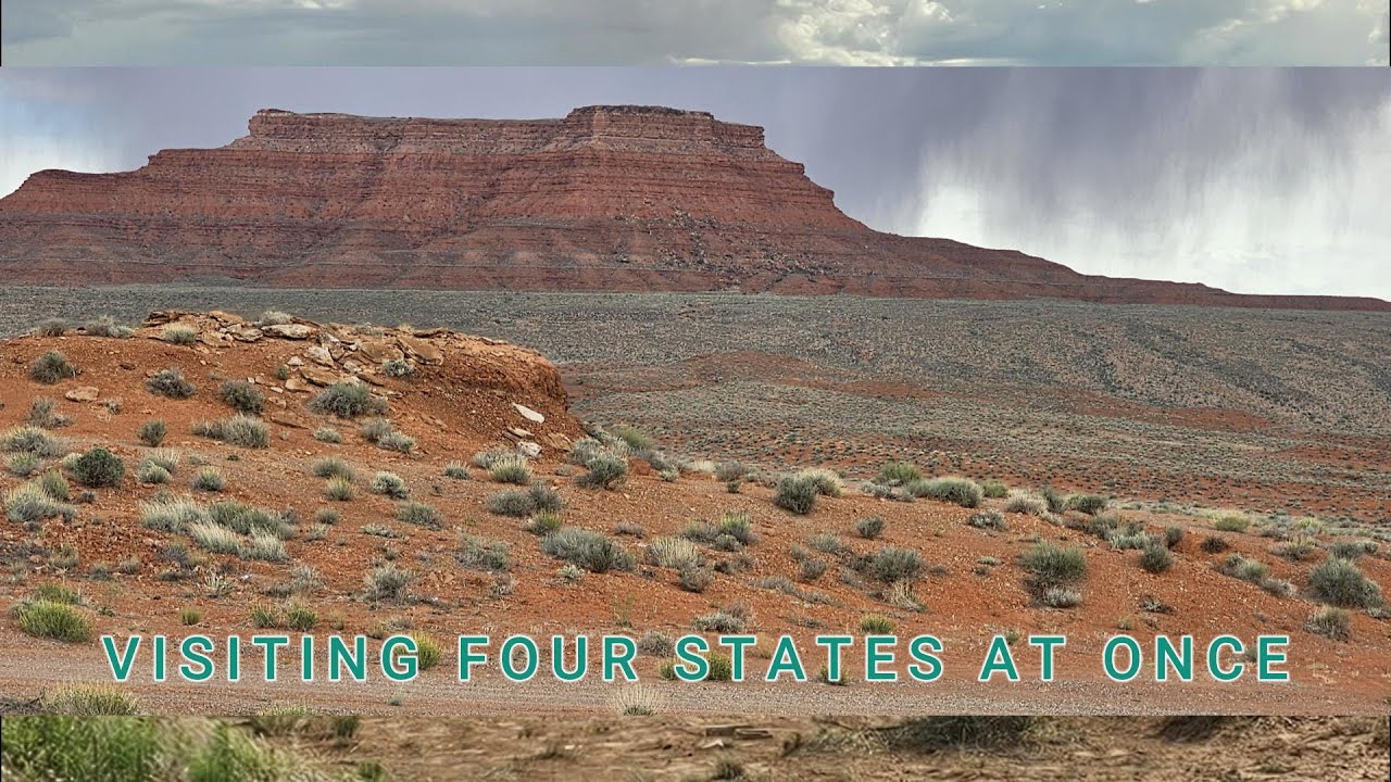 Visiting Four States at Once!! @ Four Corners and Goosenecks State Park ...