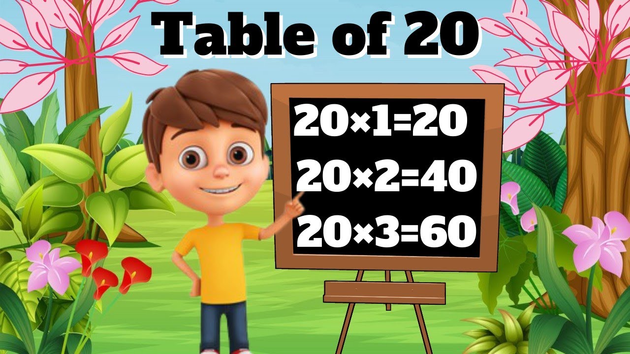 Table of 20 | 20 ka Table | 20 ka pahada | Learn Table | Learn ...