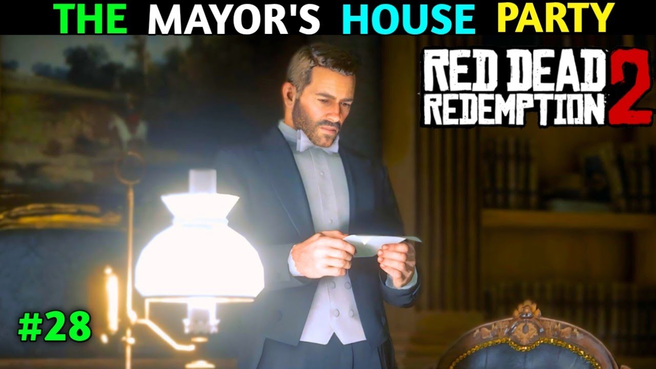 Arthur Morgan In Mayor's Party😁😎😀||#RDR2||Hindi Gameplay||#28 - YouTube