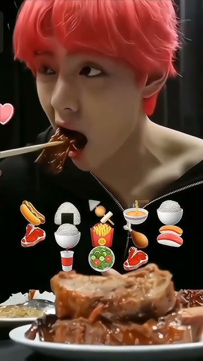 V mukbang video 😘😘 #kimtaehyung #kpop #kpopidol #bts #btsarmy #mukbang - YouTube
