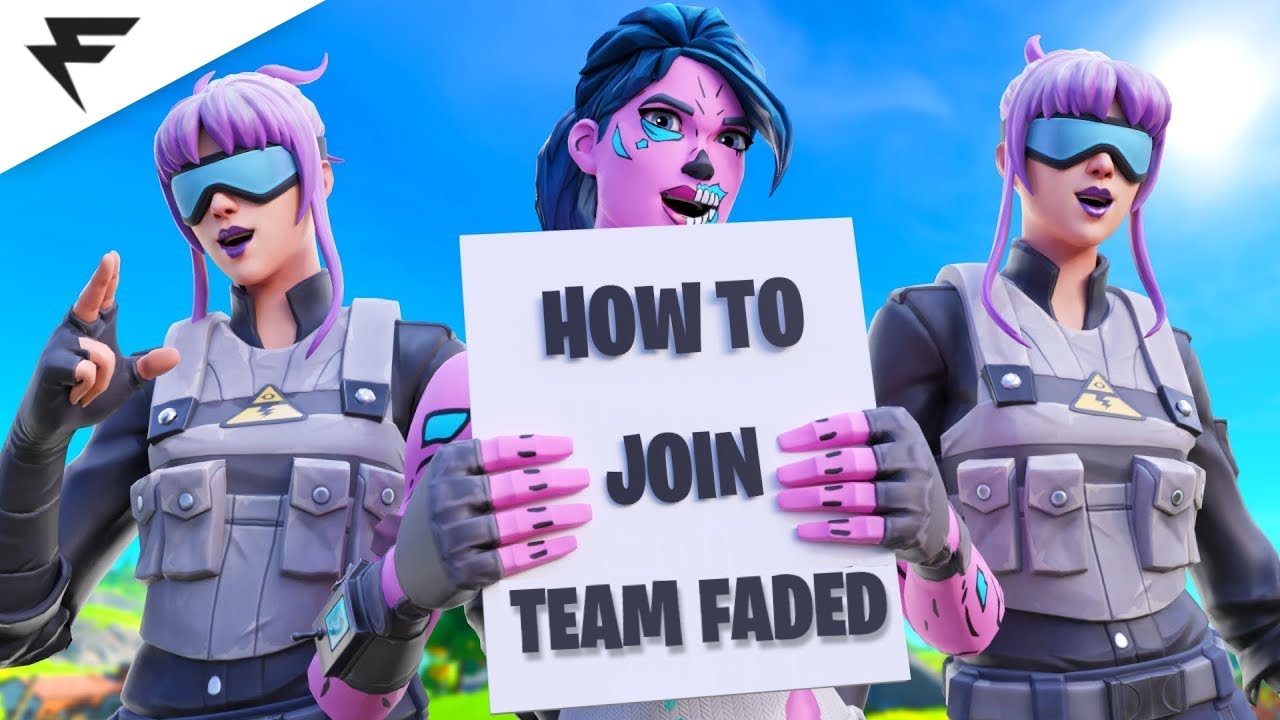 How To Join Team Faded | Join A Fortnite Team | #YOFADED - YouTube