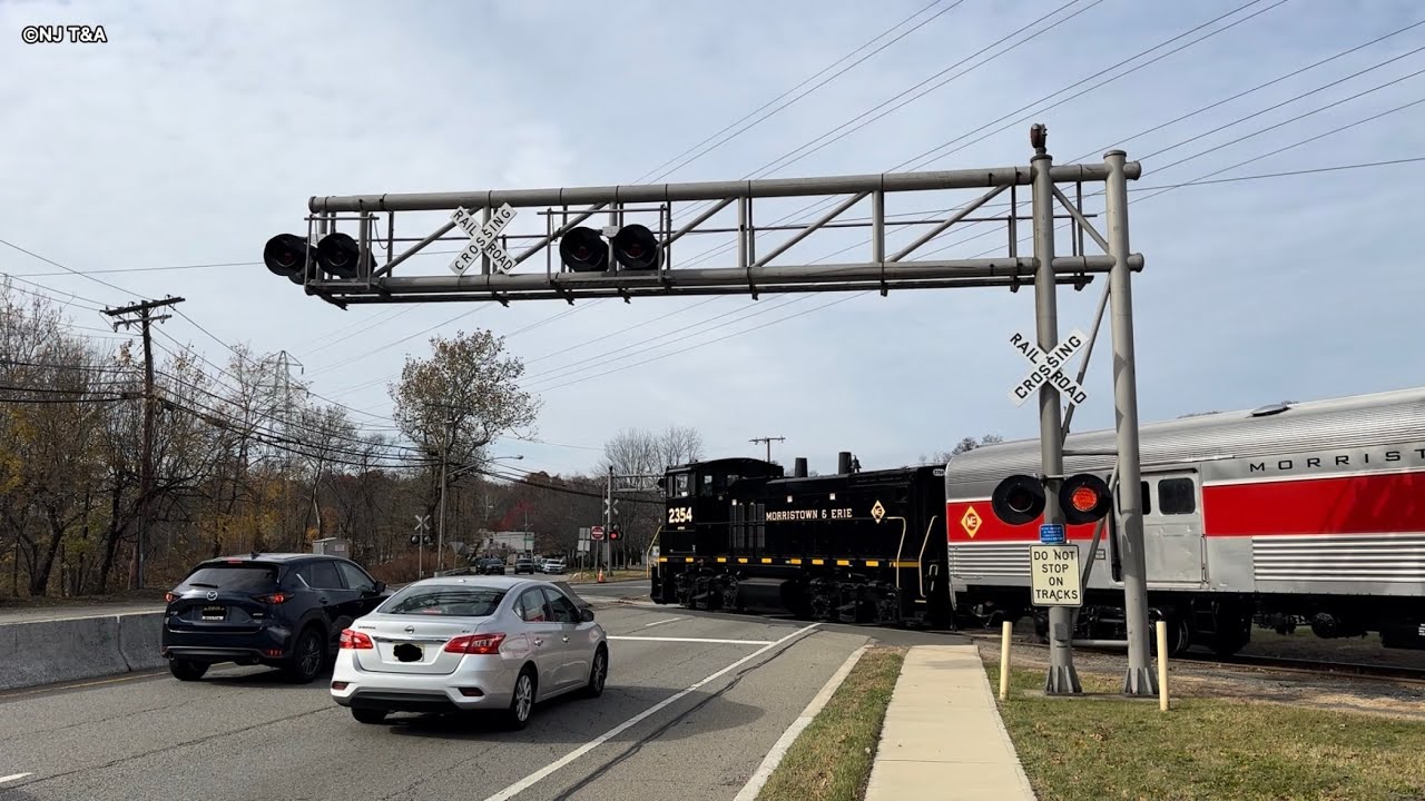 Railroad Crossing: Hanover, New Jersey | State Route 10 - YouTube