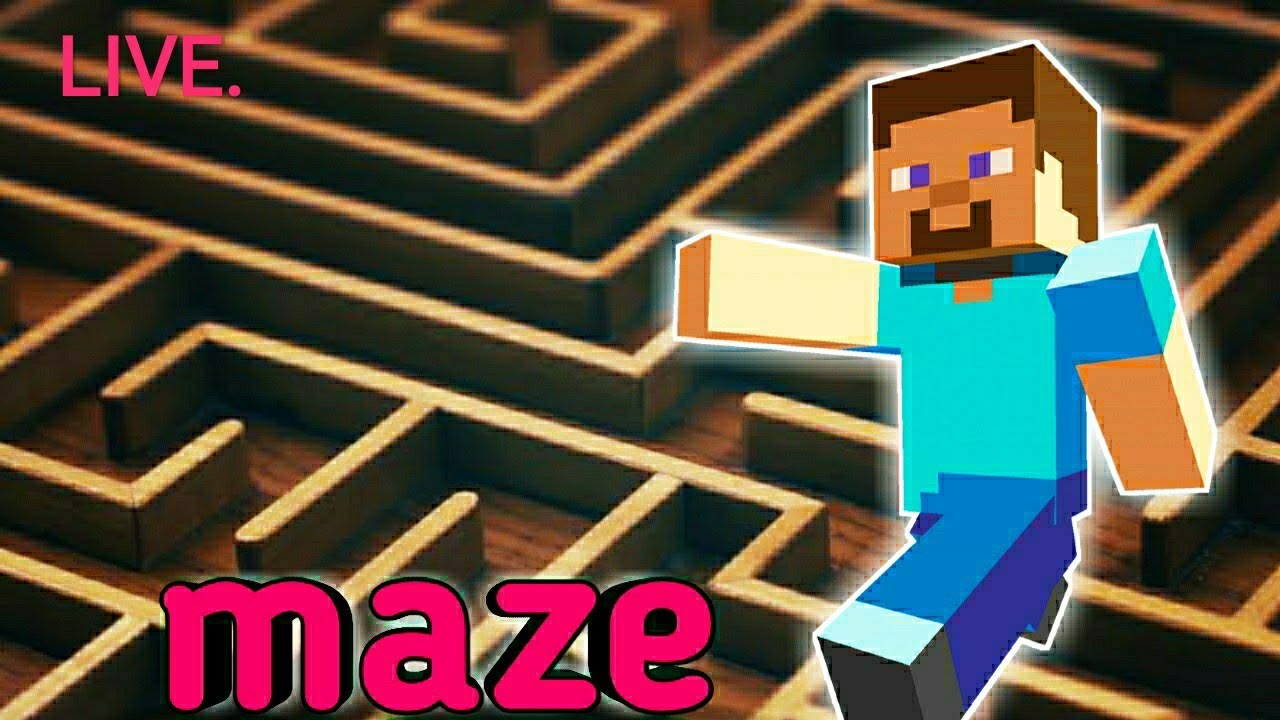 MAZE IN MINECRAFT LIVE - YouTube