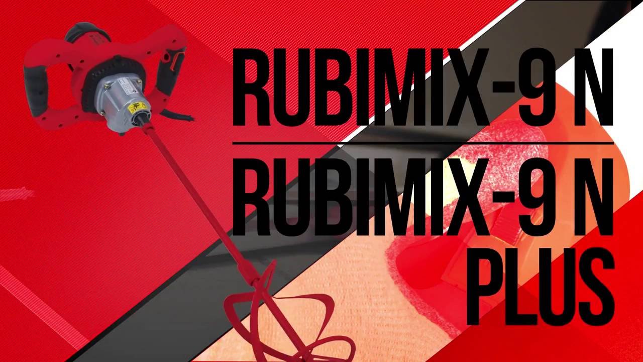 RUBIMIX 9 N - строительный миксер Rubi - YouTube