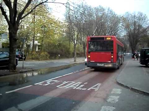 Autobuzul Rocar Autodromo #98 pe linia 106 parasind statia ''Ghirlandei ...