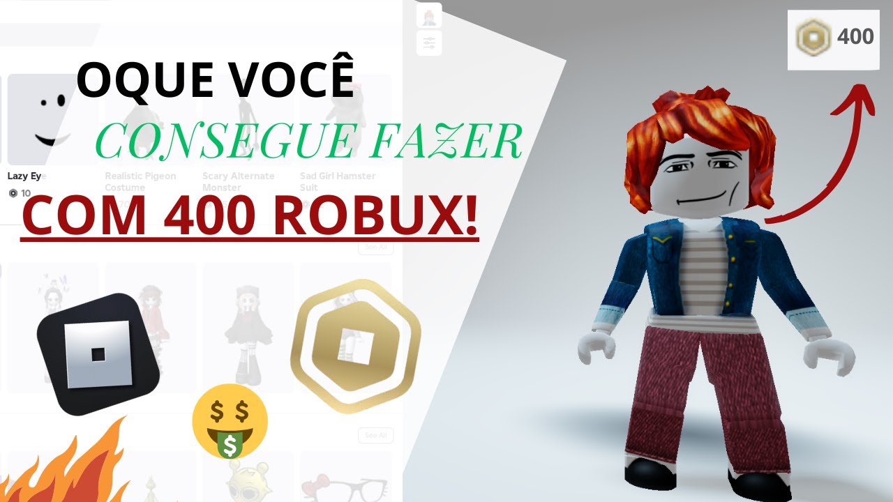 OQUE VOCÊ CONSEGUE FAZER COM *400 robux* NO ROBLOX! - YouTube