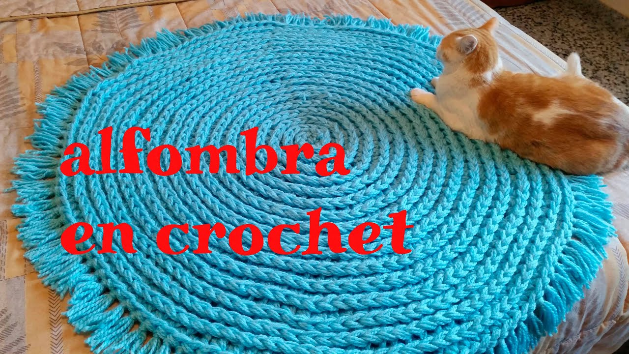 CROCHET Como tejer una alfombra paso a paso - YouTube