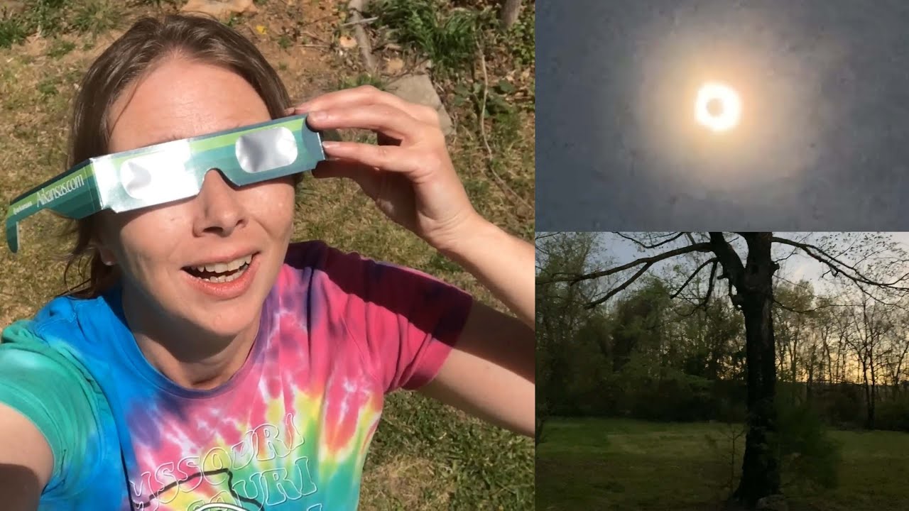 My ECLIPSE experience (Path of totality, NW Arkansas)! - YouTube