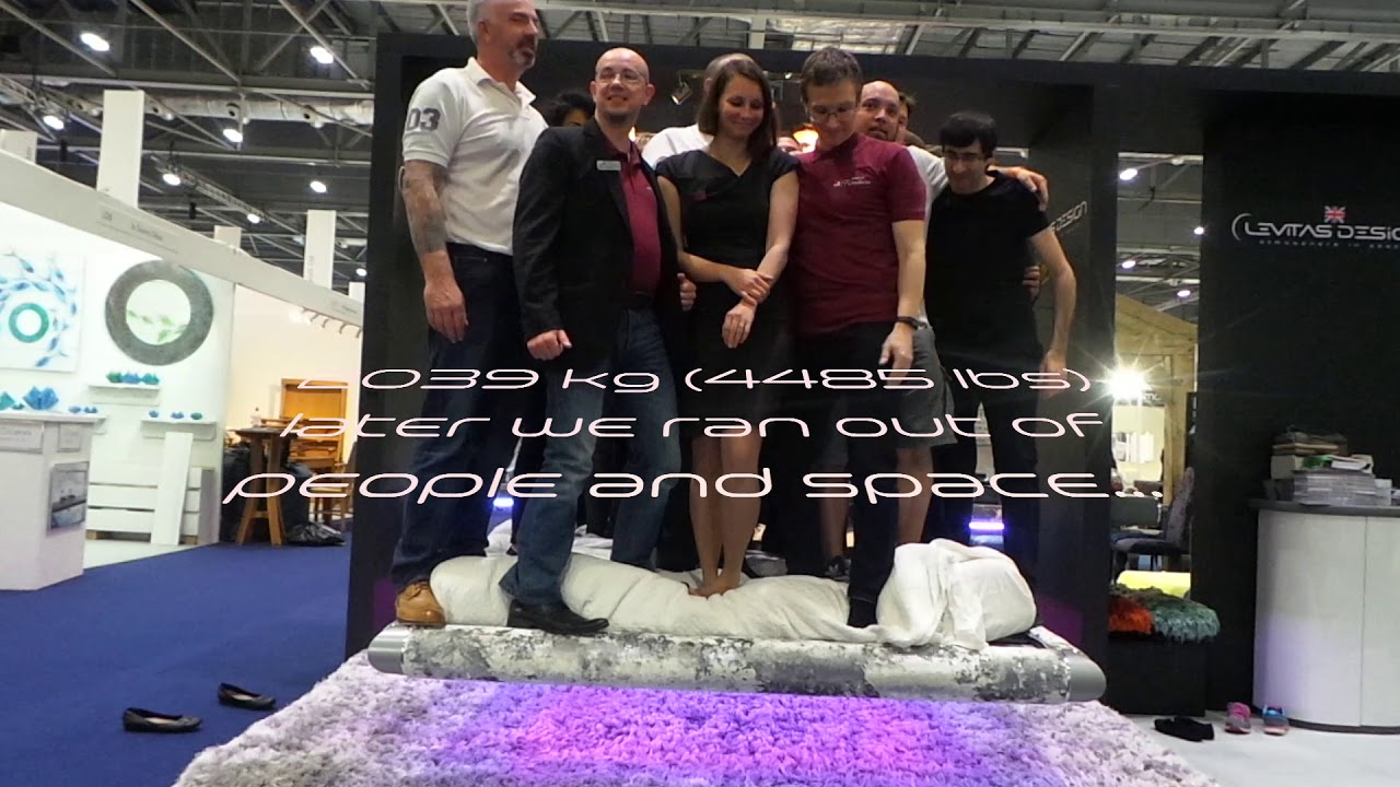 Levitas Design's 2017 EXO-X floating bed stress test. - YouTube