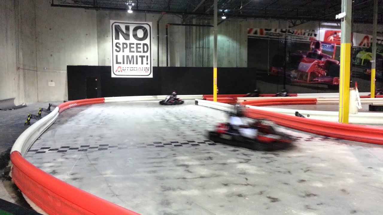 Autobahn indoor speedway Go Kart Racing - YouTube