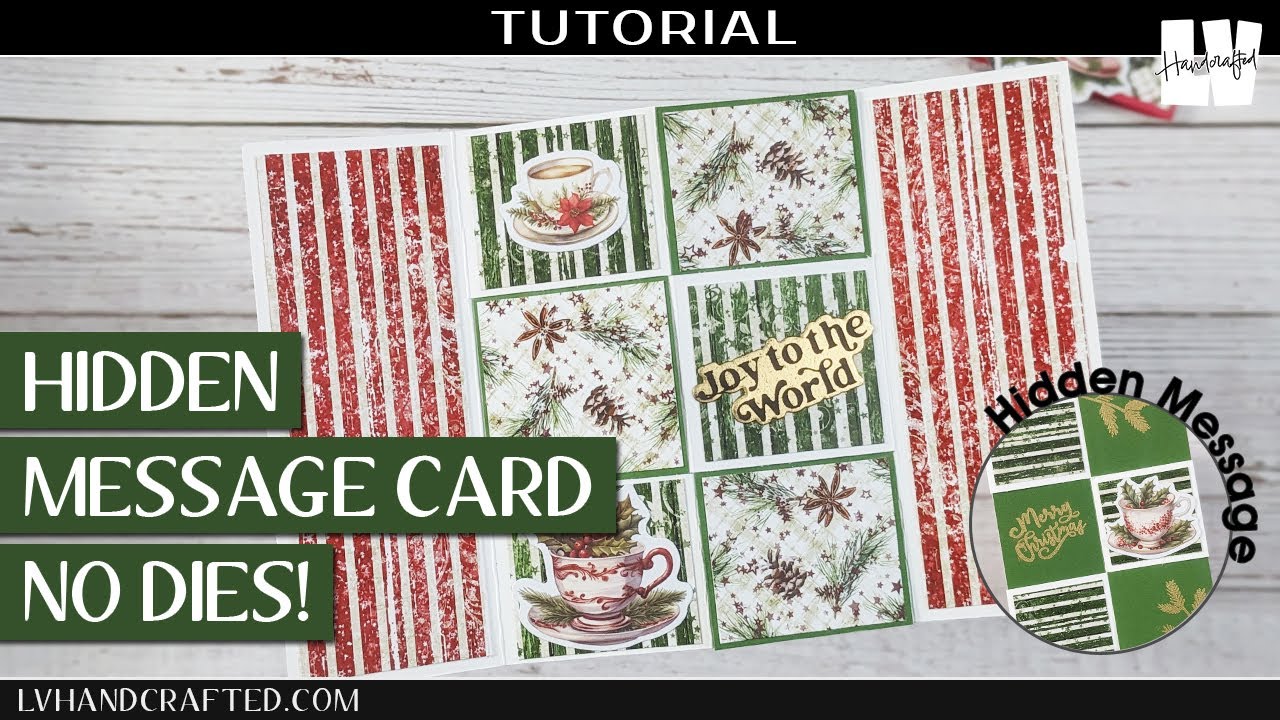 Hidden Message Card - No Special Dies | Testing my own WCMD Mystery ...