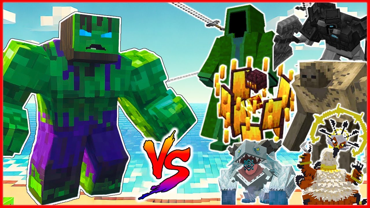 Mutant Jungle Zombie vs All Mobs and Bosses - Minecraft Mob Battle ...