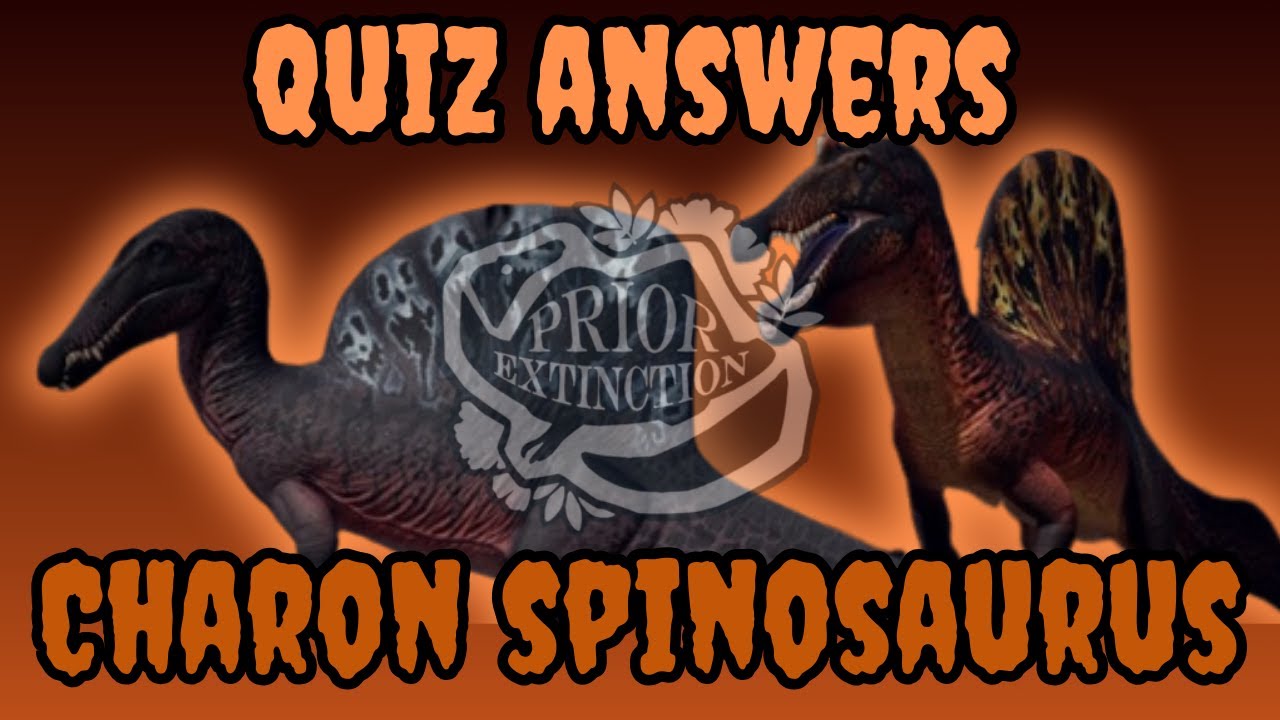 ALL PE QUIZ ANSWERS + HOW TO GET CHARON SPINOSAURUS!!! - Prior ...