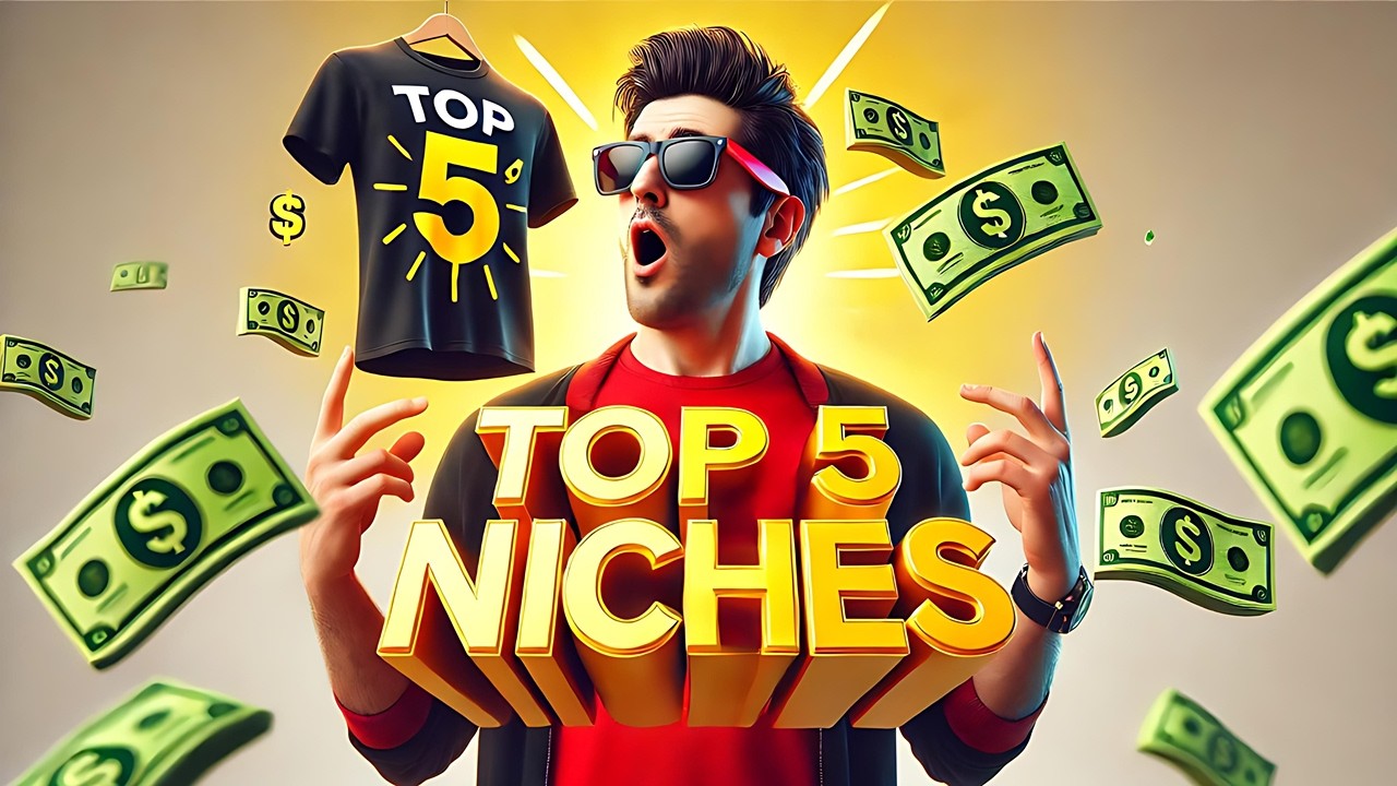 TOP 5 des Niches🔥😱 Recherche de Niche Print on Demand #1 - YouTube