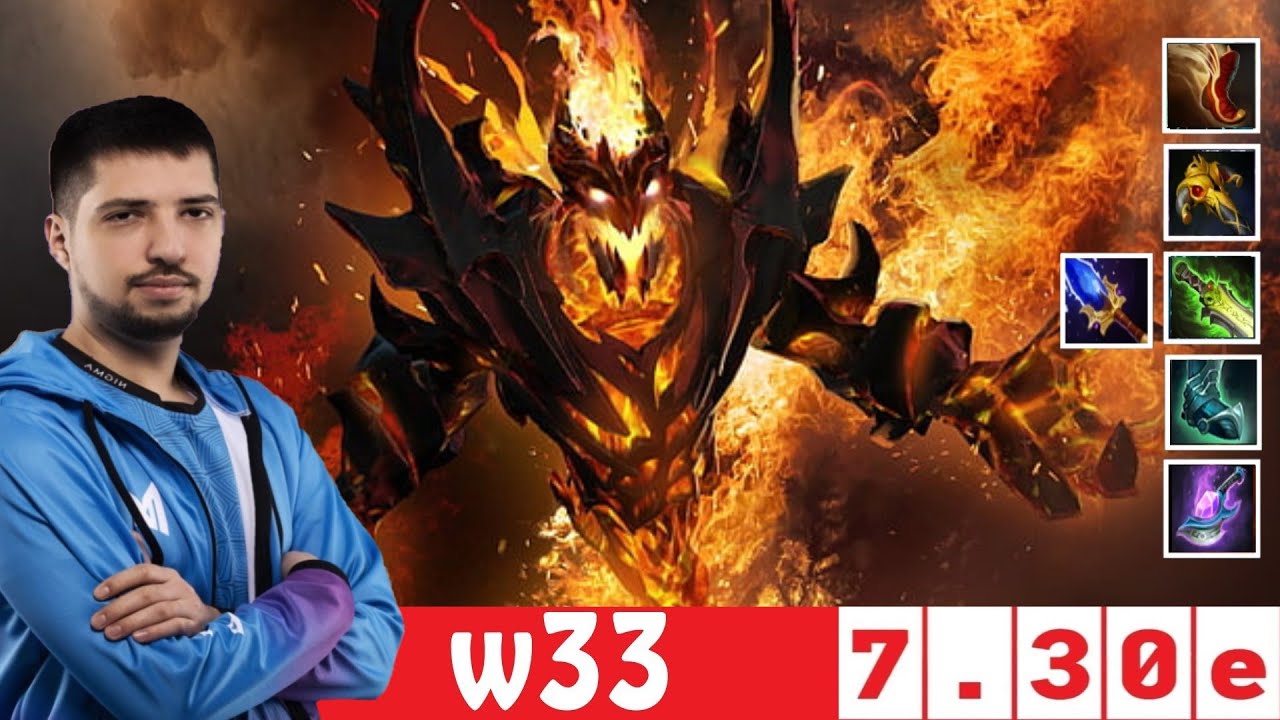 [DOTA 2] w33 the SHADOW FIEND [OFFLANE] [7.30e] - YouTube