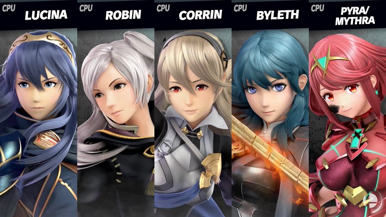 Super Smash Bros. Ultimate - Swordswomen Battle - YouTube