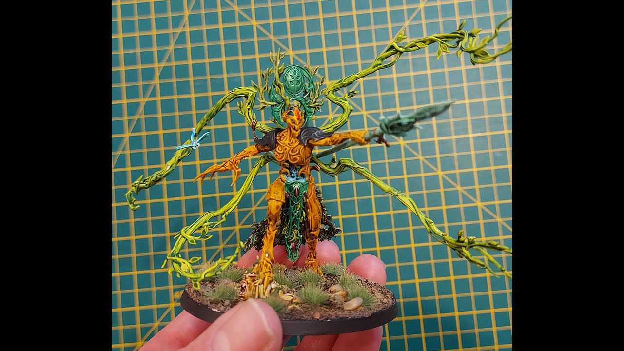 Building and painting the Sylvaneth Lady Of Vines - YouTube
