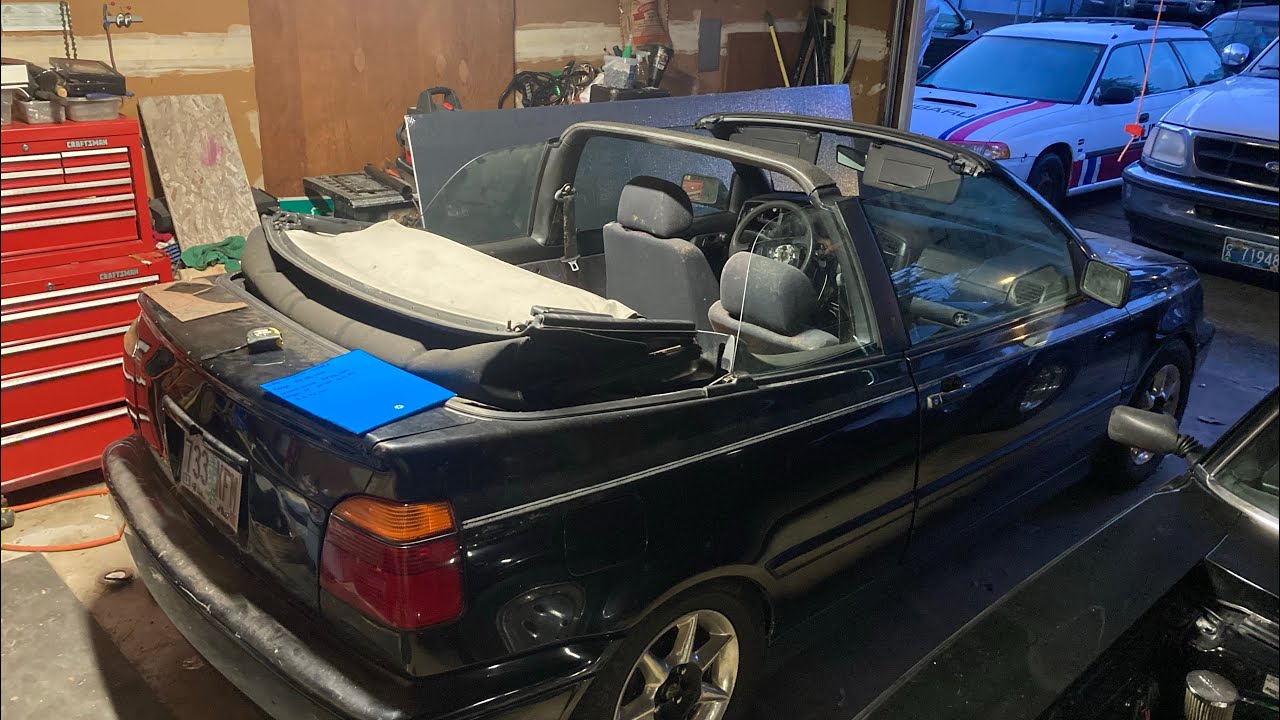 Mk3 Vw cabrio custom hardtop build: part 1 - YouTube