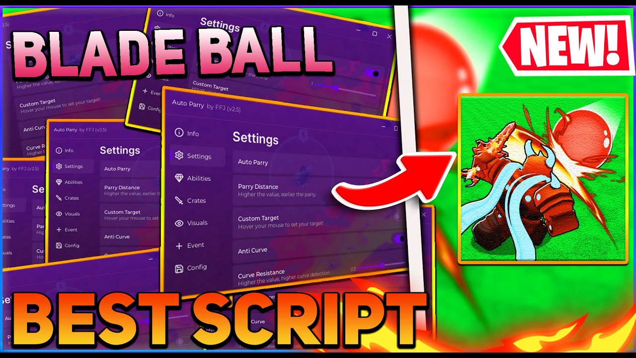 Blade Ball Script GUI / Hack (Best Auto Parry, Auto Spam, Inf Crates ...