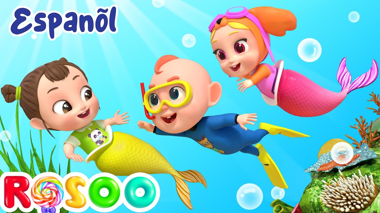 Baby Shark en Español + Canción de Natación | Nursery Rhymes ...