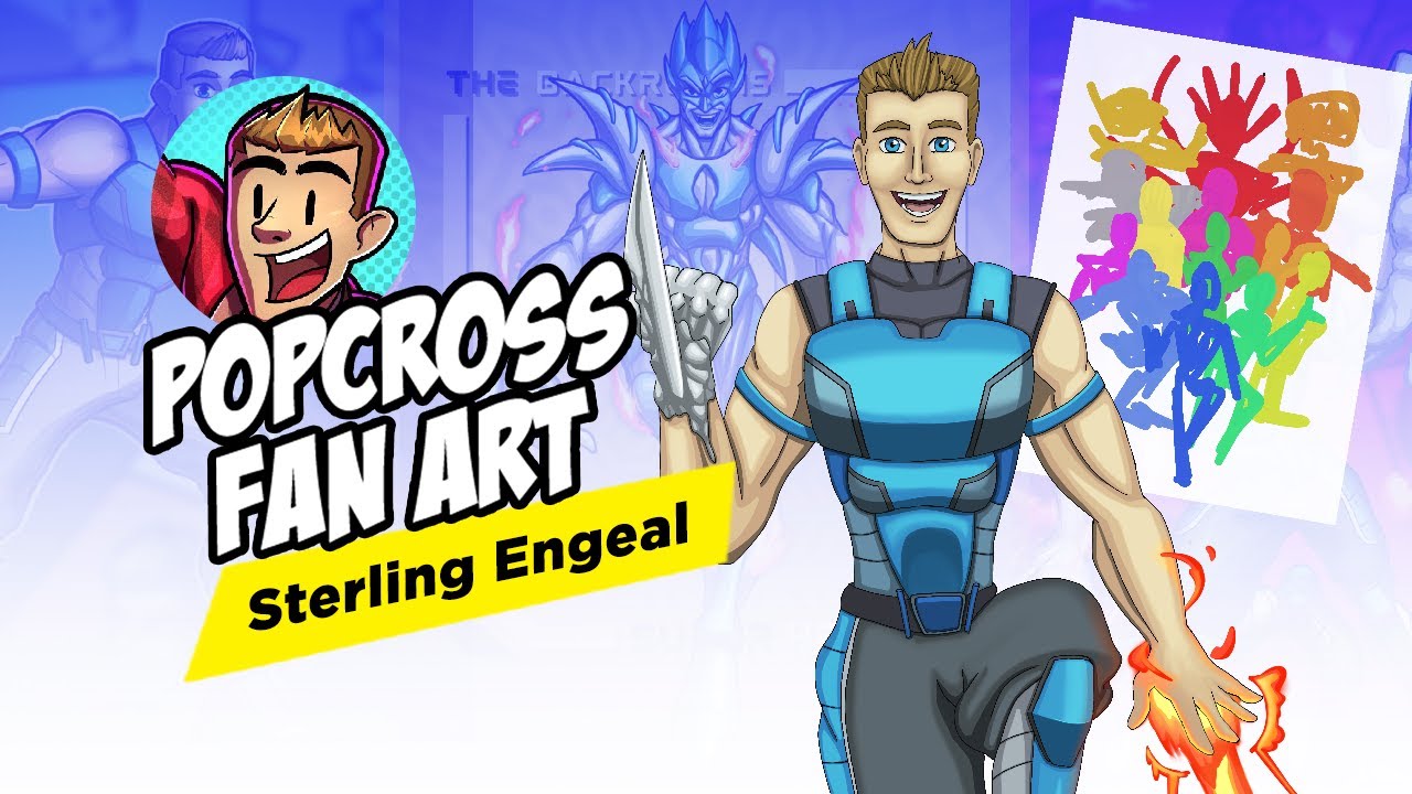 Fan Art Friday | POPCROSS Studios! | #1 Sterling Engeal - YouTube