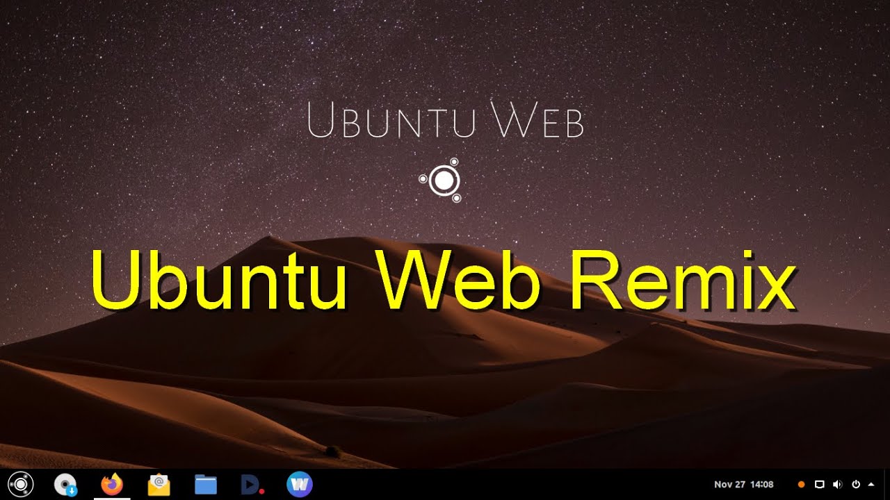 Linux Ubuntu Web Remix uma alternativa ao Chrome OS - YouTube