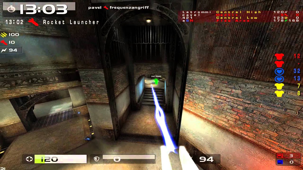 Quake Live: 102 vs just, map 1 - YouTube