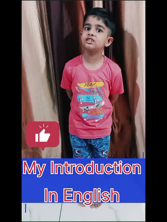 INTRODUCTION IN ENGLISH FOR CLASS 1 STUDENTS - YouTube