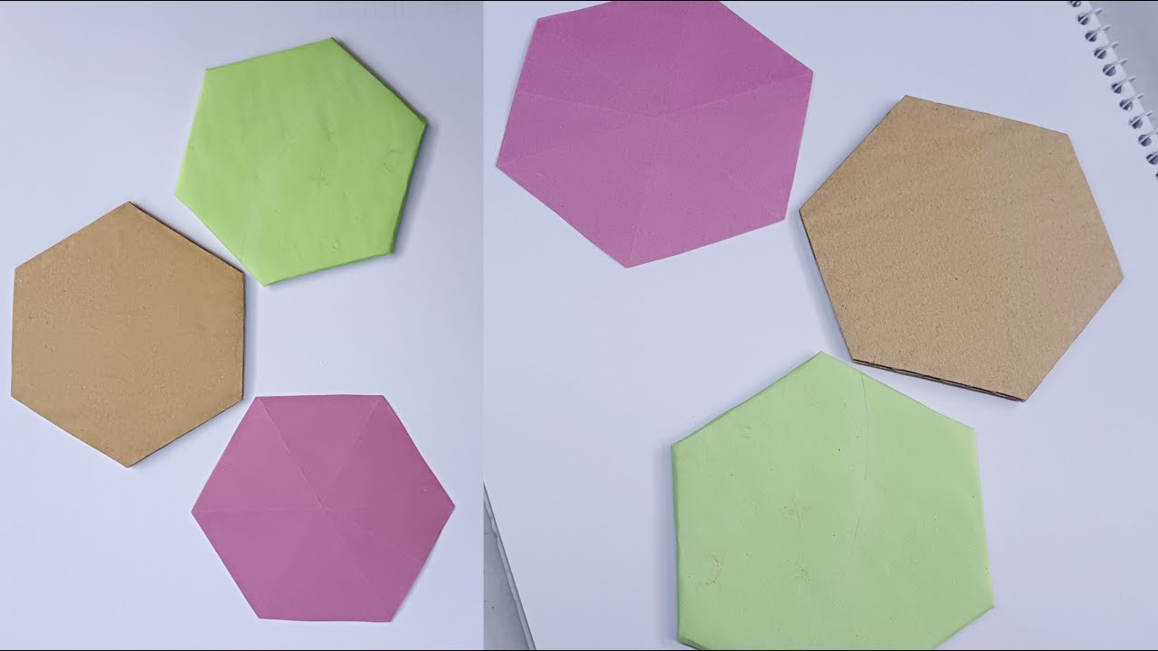 How To Draw A DIY Regular Hexagon 🛑| Without Using Compass | PD'S CRAFT ...