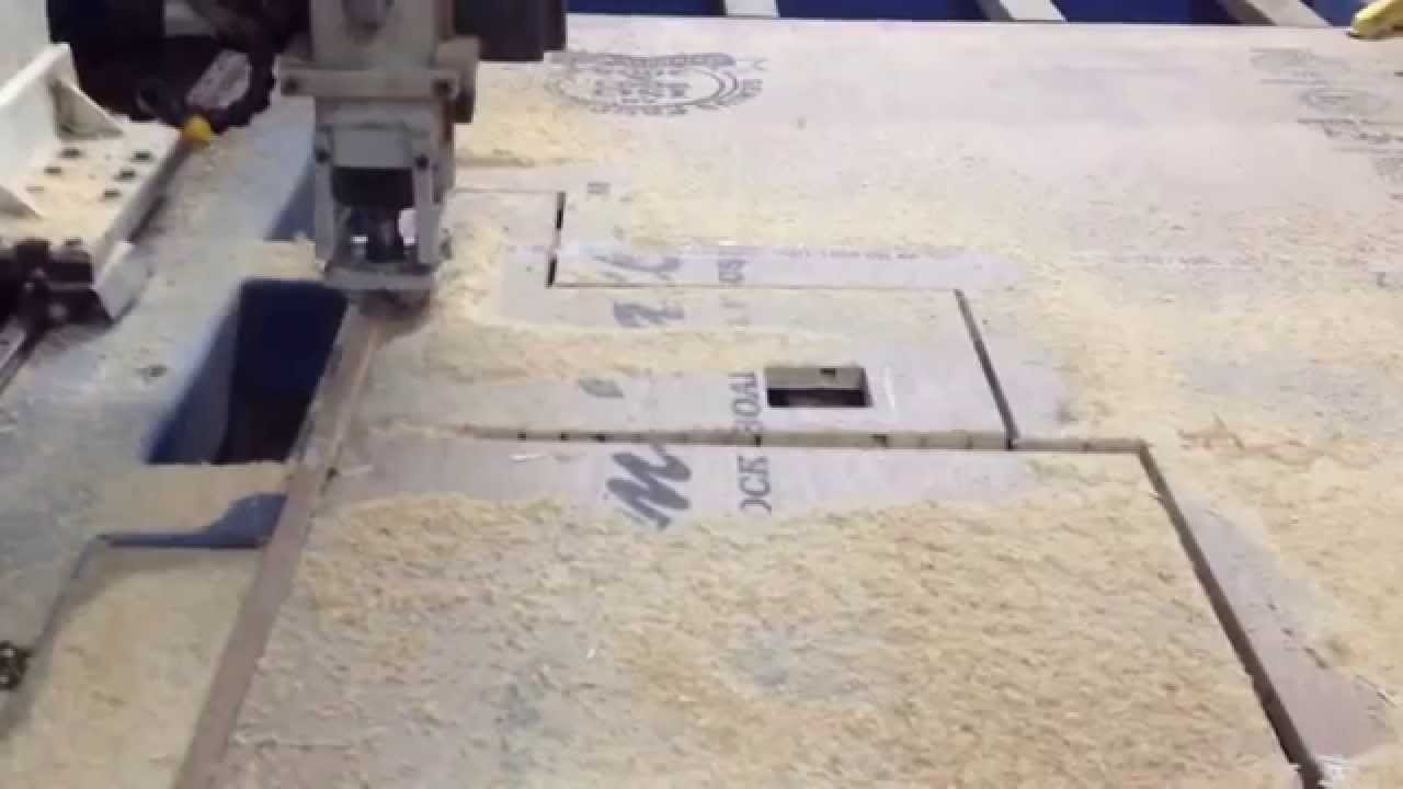 Ply board cutting on CNC router - YouTube
