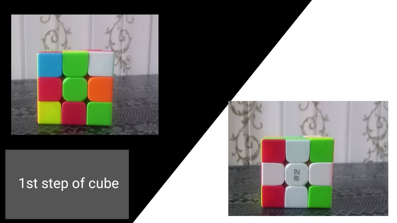 The 1st step of rubiks cube - YouTube