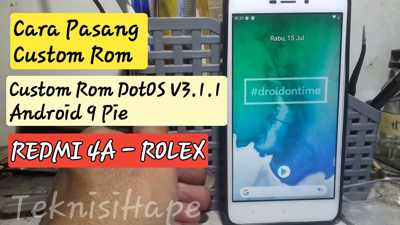 Redmi 4A Rolex Custom Rom DotOS V3.1.1 NIGHTLY Android 9 Pie - YouTube