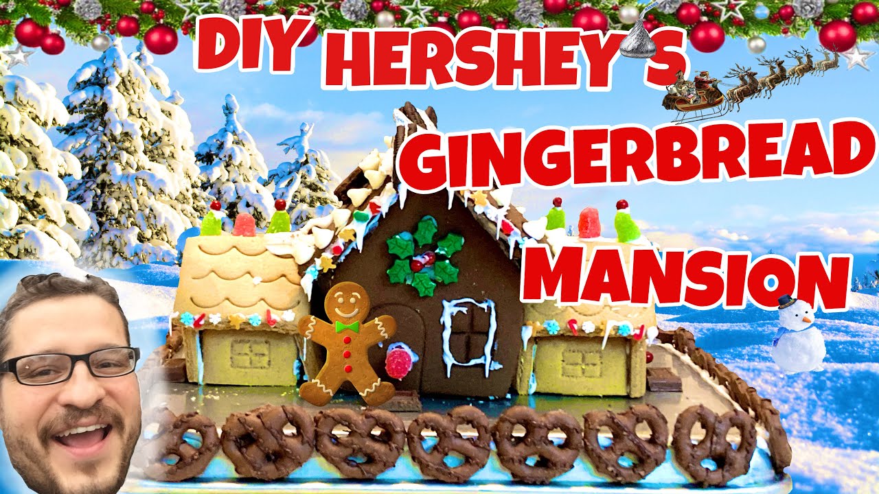 DIY Hershey’s GINGERBREAD MANSION - YouTube