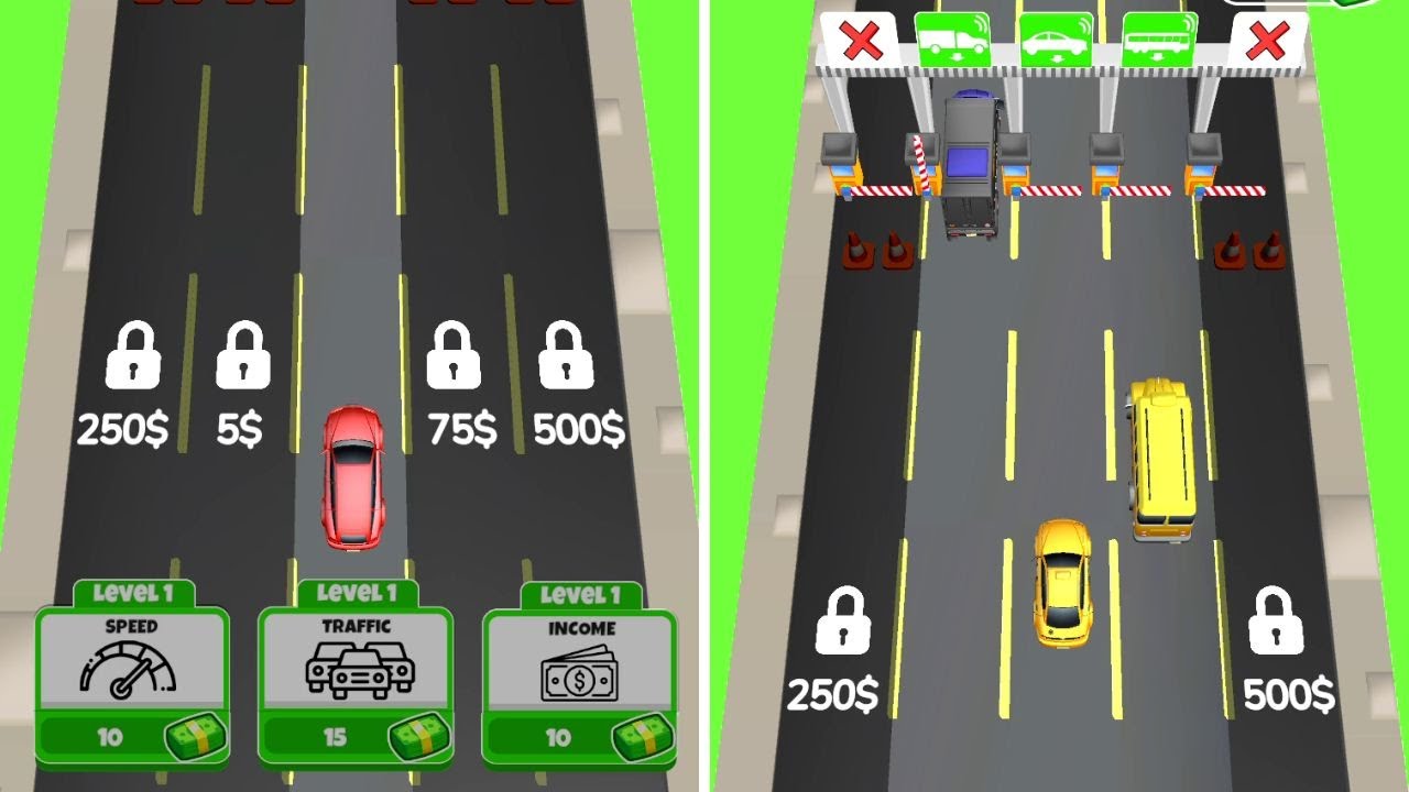 Toll Road ASMR 🚘🚏💰 Gameplay Walkthrough | iOS | Mobile Game - YouTube