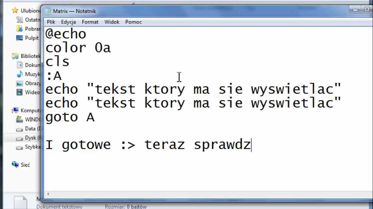 Jak zrobic w notatniku Matrixa [Poradnik] - YouTube