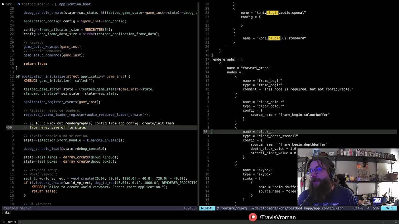 C/Vulkan Game Engine Dev Ep. 205 Refactor Tractor: Finally nearing the end !tts !kohi !music ...
