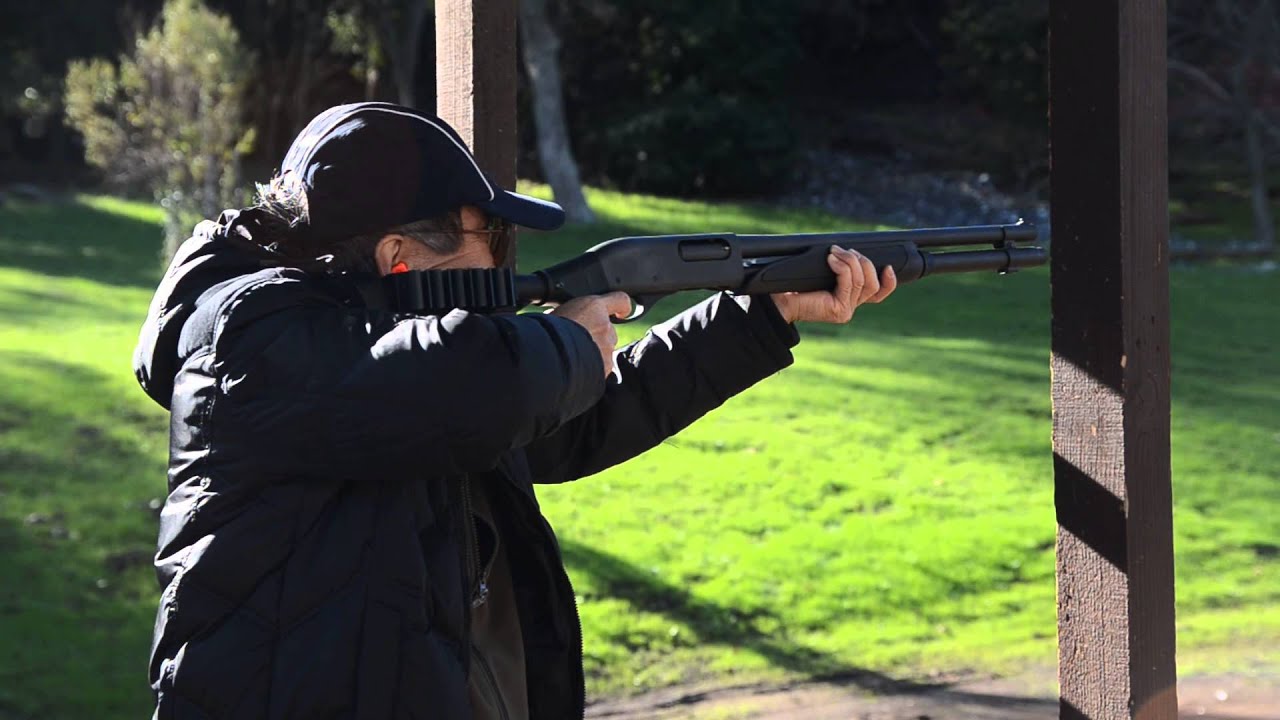 Dad shoots REMINGTON 870 Express 12-Gauge Shotgun! - YouTube