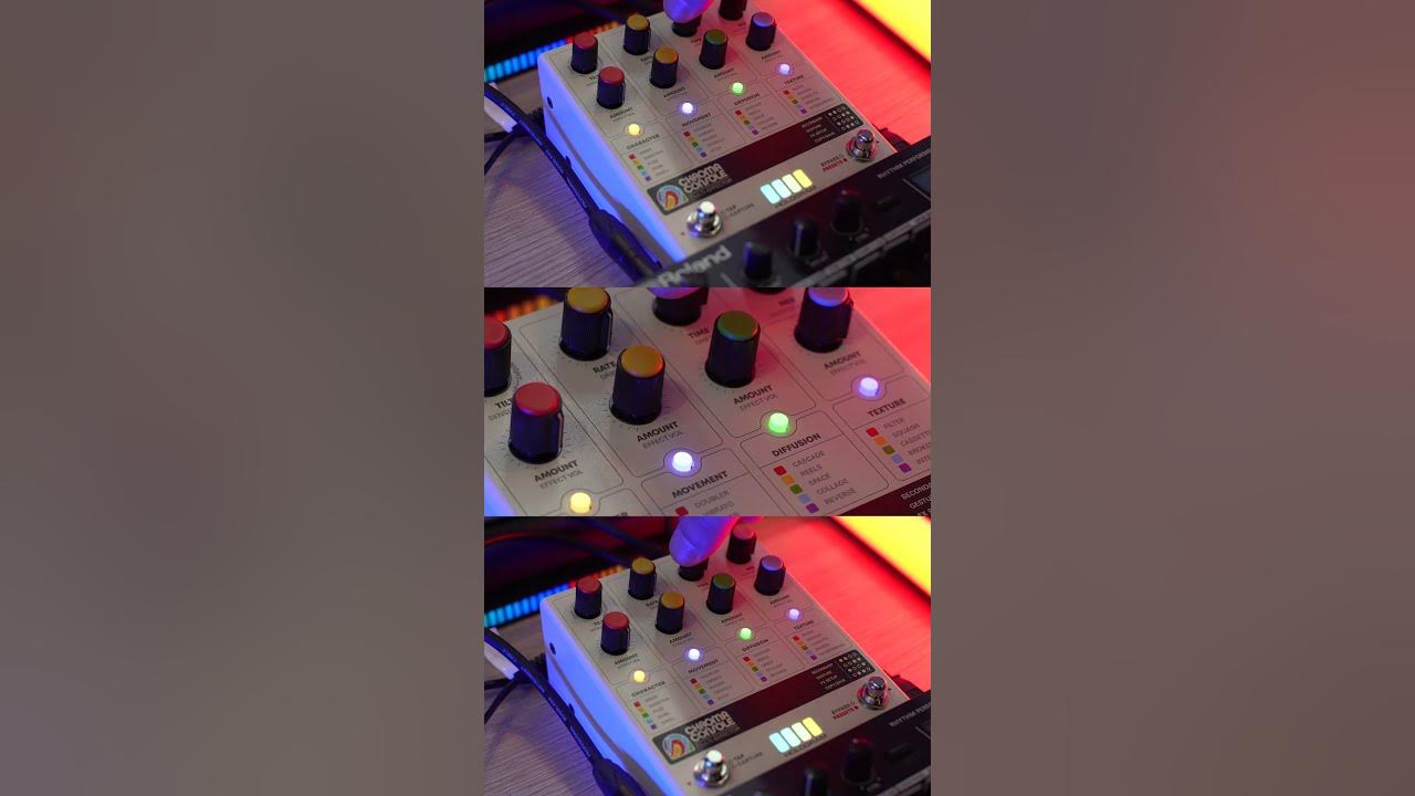 Hologram Chroma Console + Roland TR-6s. Glitch/ревер эффект #chroma #console #beats #glitch # ...