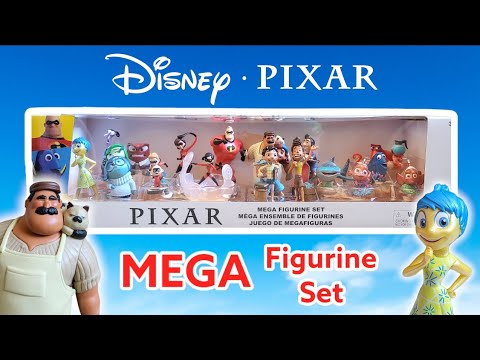 DISNEY PIXAR MEGA Figurine set UNBOXING📦/20pcs/ - YouTube