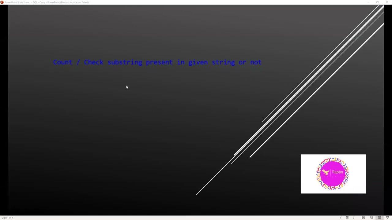 Check Substring Present Or Not YouTube check-substring-present-or-not-youtube