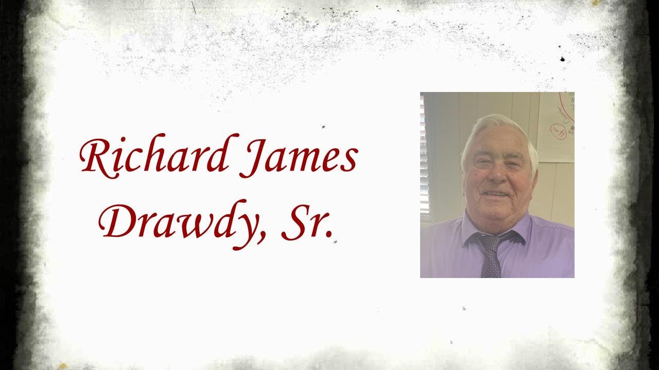 Richard James Drawdy, Sr. Funeral Service - YouTube