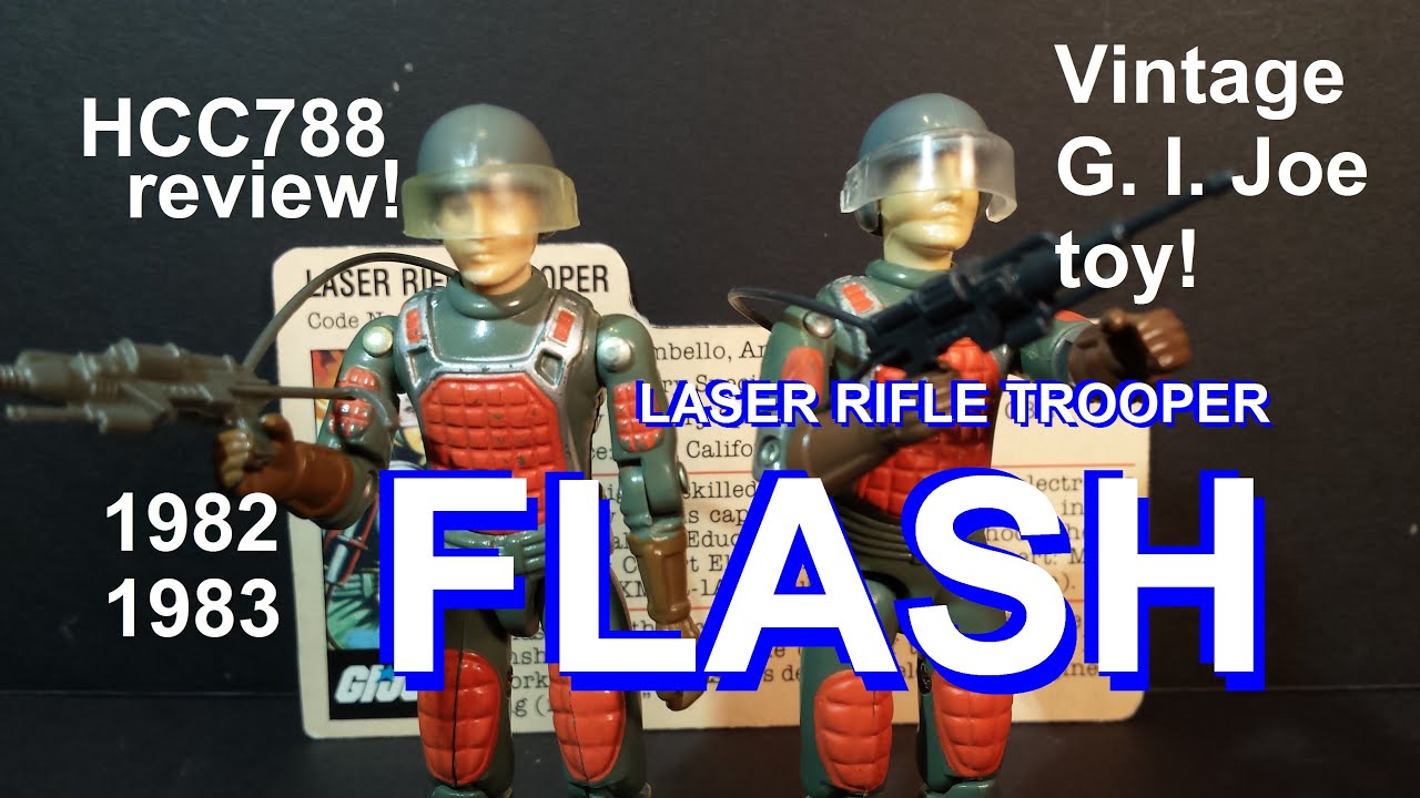 HCC788 review: 1982 FLASH - Laser Rifle Trooper - vintage G. I. Joe toy ...
